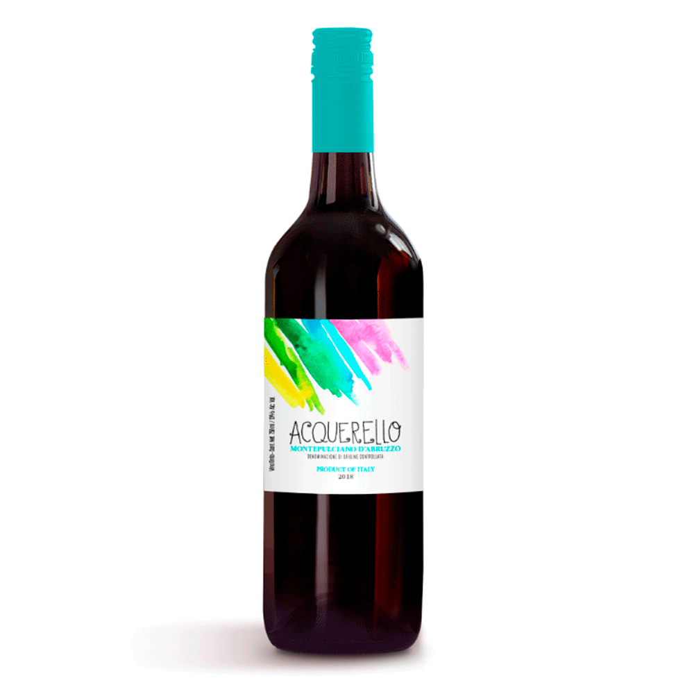 VINO TINTO ACQUERELLO MONTEPULCIANO D ABRUZZO 750ML – Vinos América